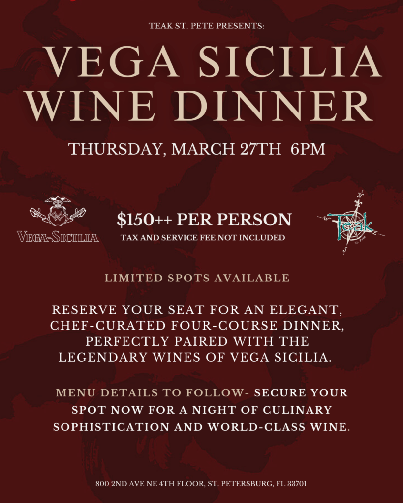 Specials & Events – Teak St. Pete